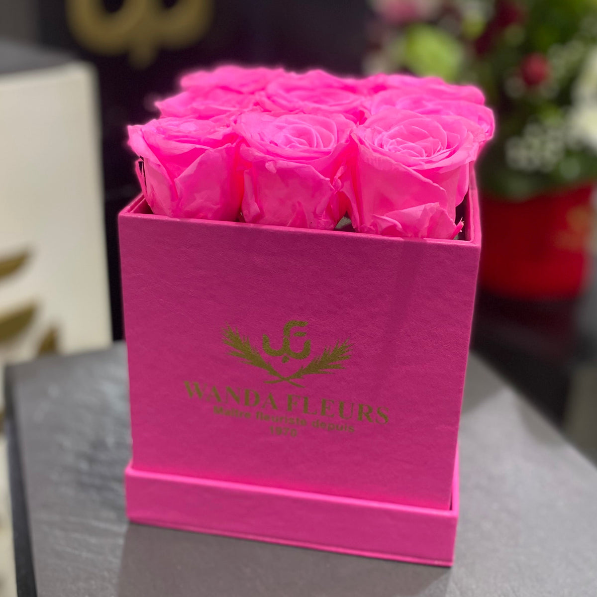 Bouquets carré de rose éterenlle roses ( L ) – WANDA ROSES